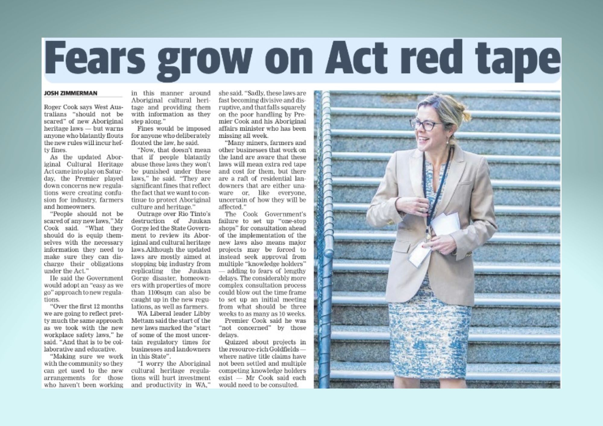 FEARS GROW ON ACT RED TAPE - Hancock Agriculture