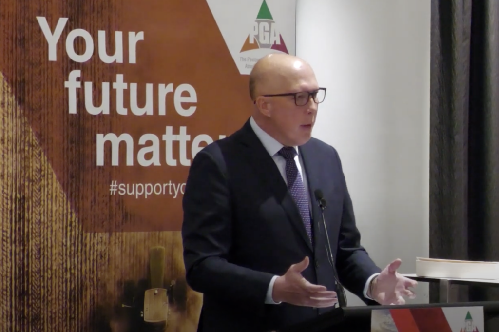 PGA Conference | Peter Dutton Speech - Hancock Agriculture