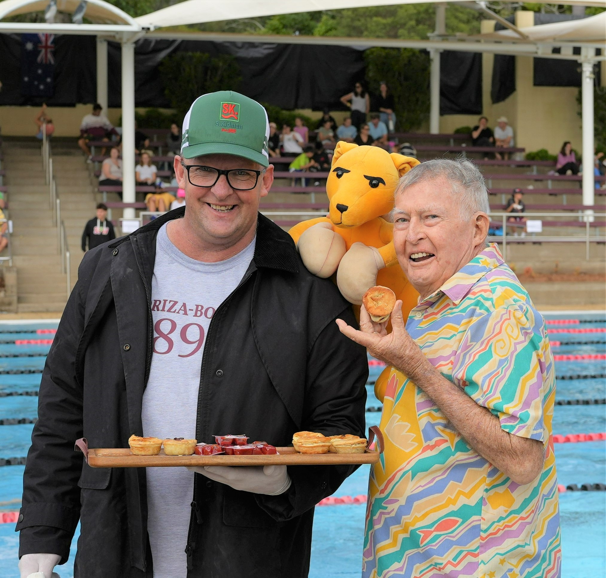 Aussie Swimming Legend Laurie Lawrence and Russell Cavill at St Peters ...